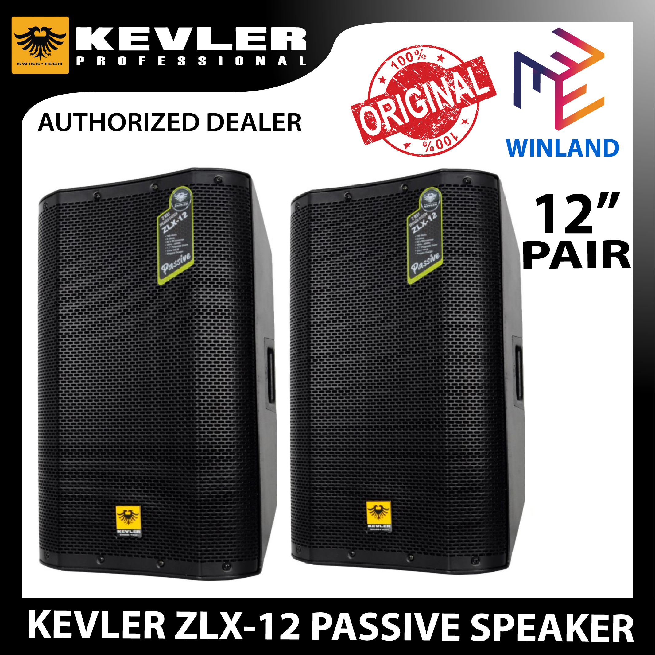Kevler Professional by Winland ZLX-12 12 inches 700W 2 Way Full Range ...