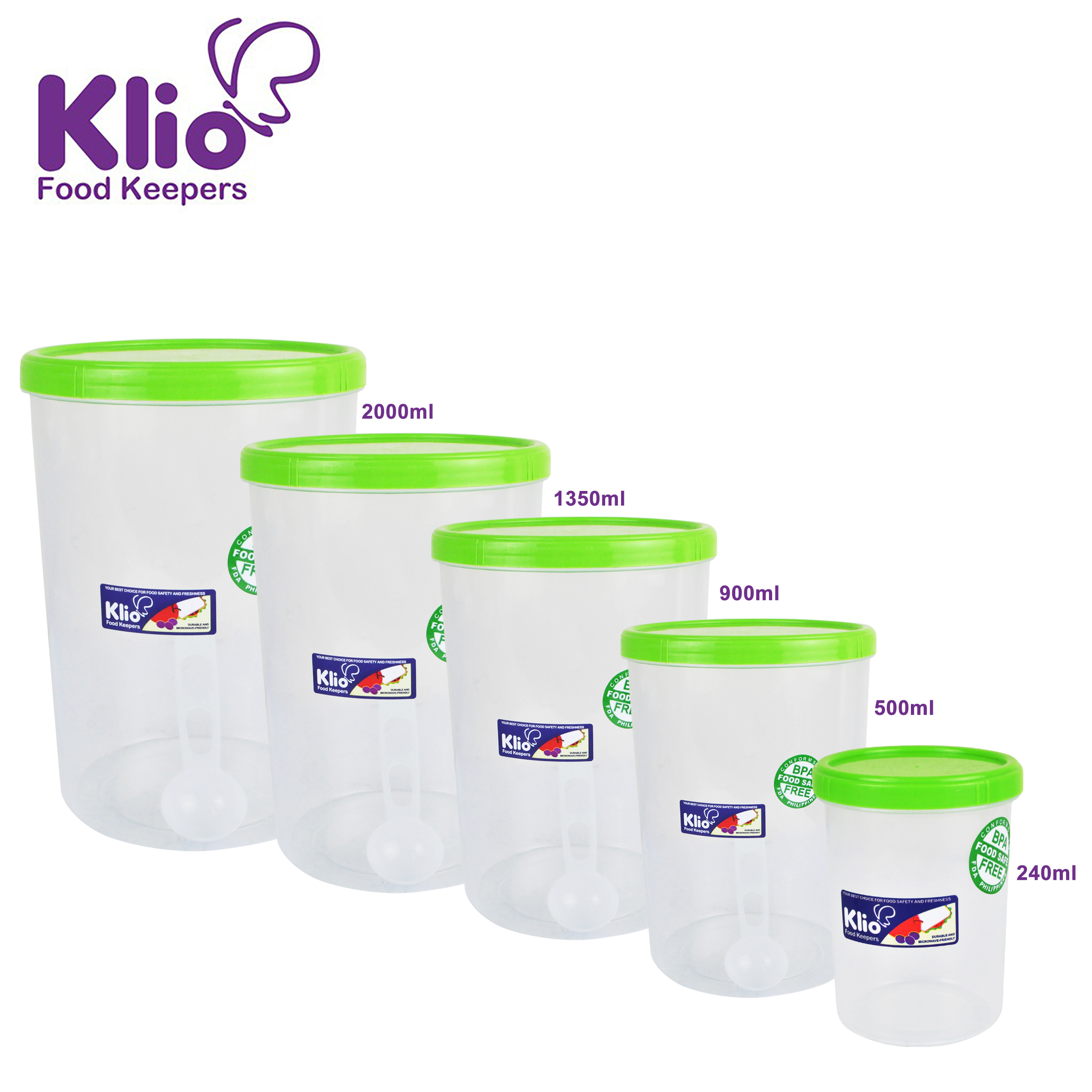 Klio by Winland Twist Series (LONG) Stackable Food Keeper Kitchenware ...