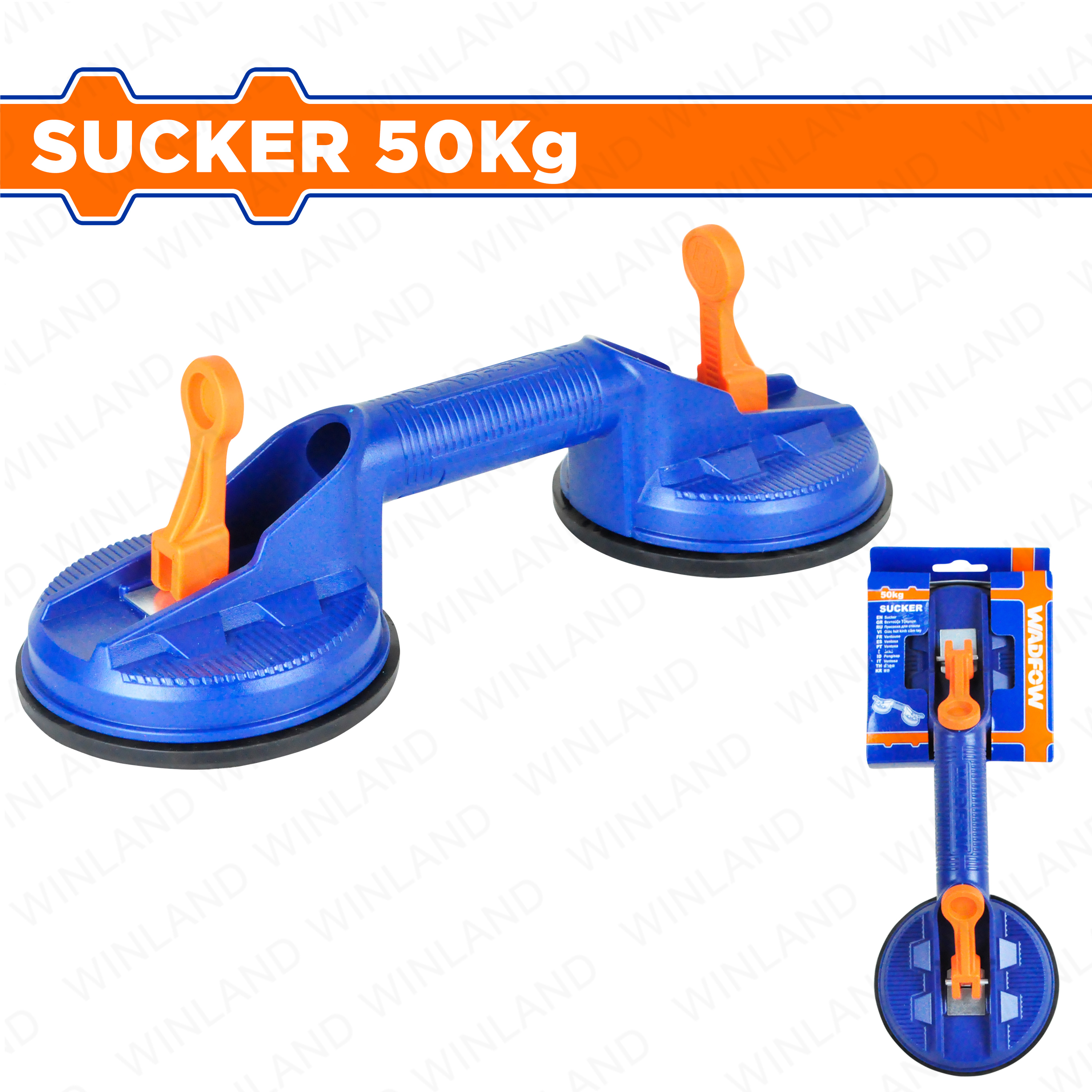 Wadfow by Winland Glass Sucker Sunction 115mm with Maximum Pull of 50KG ...