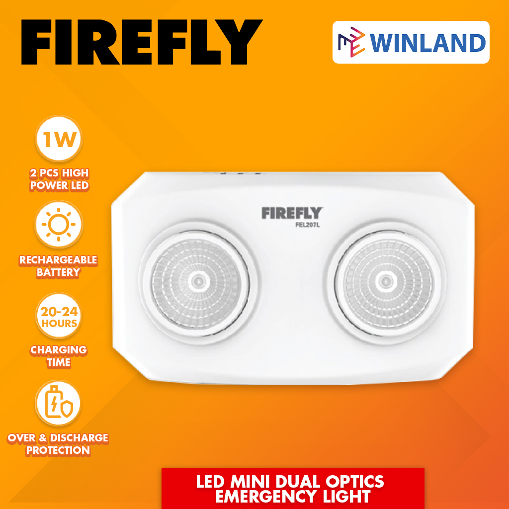 FIREFLY by Winland FEL207L LED Mini Dual Optics Emergency Light | Lazada PH