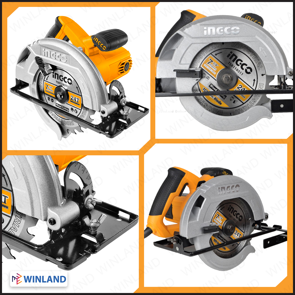 Ingco by Winland Circular Saw 7-1/4 inch 1600W CS185682 ING-PT | Lazada PH