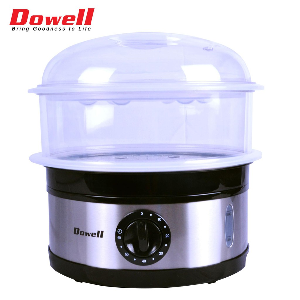 DOWELL by Winland 2-Tier Stainless Siomai Siopao 6.6L Food Steamer FS ...