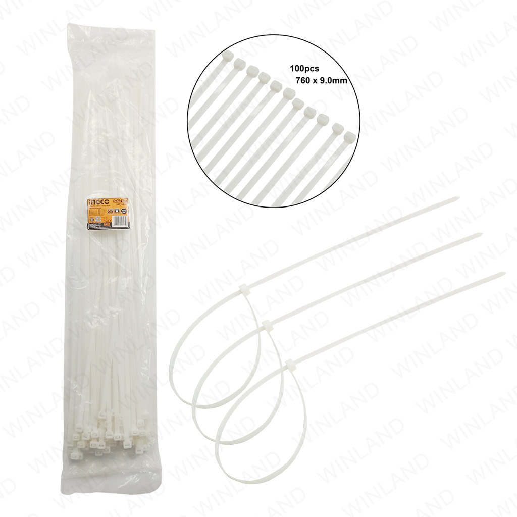 Ingco by Winland 100pcs Multipurpose Nylon Cable Ties Self Locking Zip ...