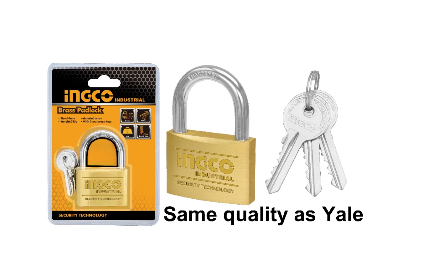 Ingco by Winland Heavy Duty Brass Padlock Pad lock ING-HT | Lazada PH