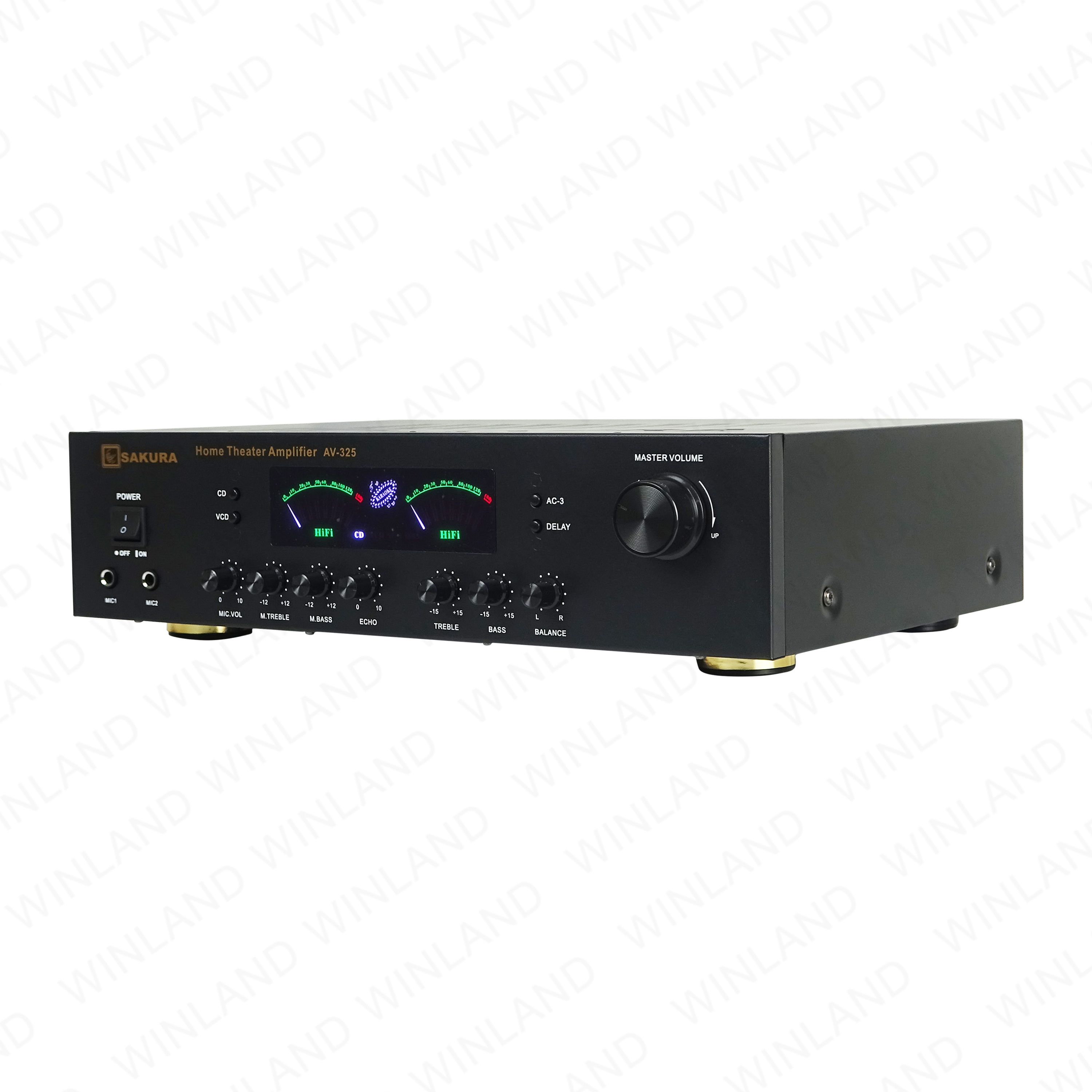 Sakura by Winland 5channel Surround Home Theater Amplifier 2 Mic Input ...