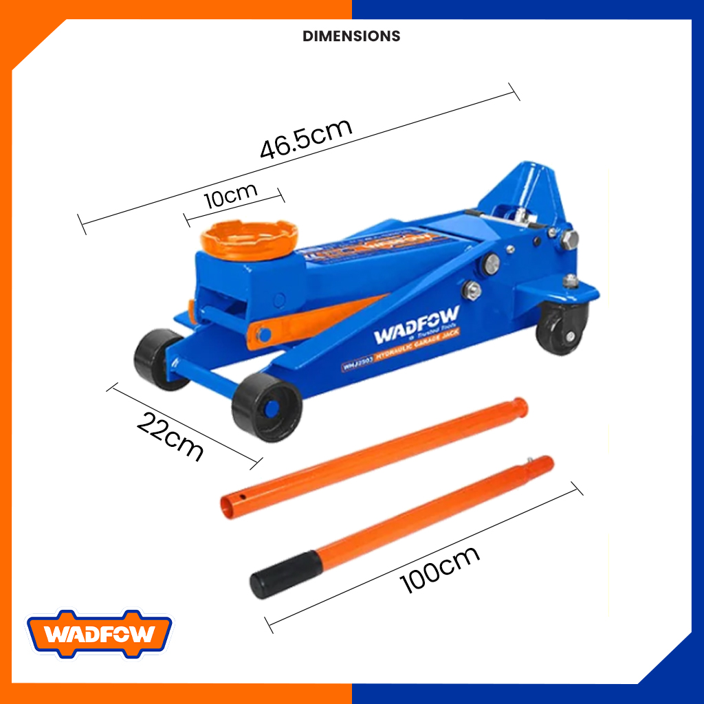 Wadfow by Winland WHJ2504 Hydraulic Garage Jack 3Ton with Fast Lifting ...