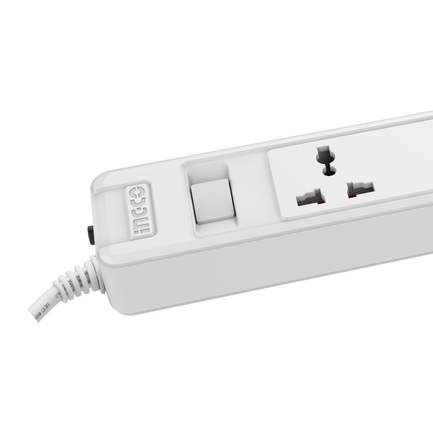 INGCO by Winland 3 Way Extension Cord Cable Wire Universal Socket with ...