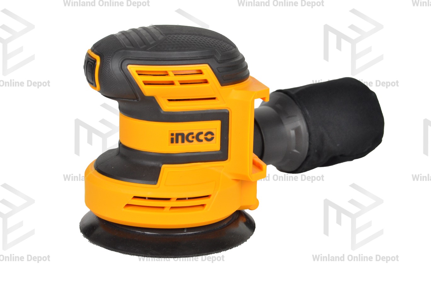 INGCO by Winland Cordless Li-Ion Random Orbital Power Sander Tool ...