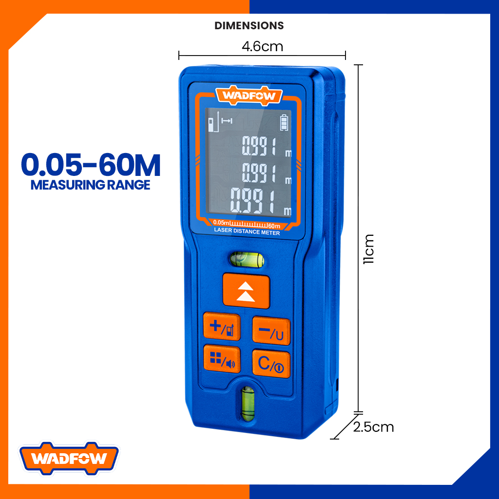 Wadfow by Winland WDL1506 Laser Distance Detector 0.05-60m WAD-PT ...