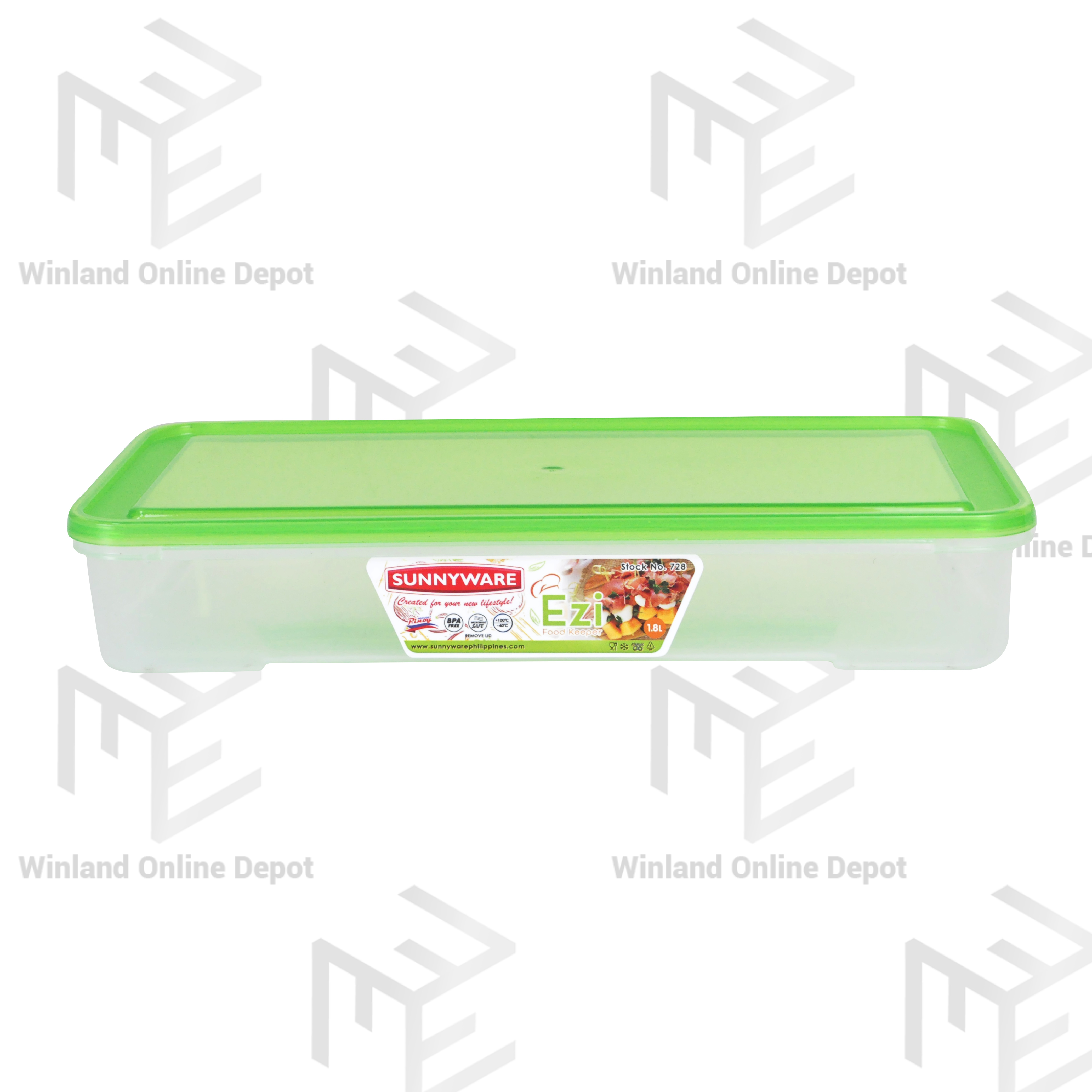 SUNNYWARE by Winland 1.8L | 1800mL EZI Food Saver Keeper Storage ...