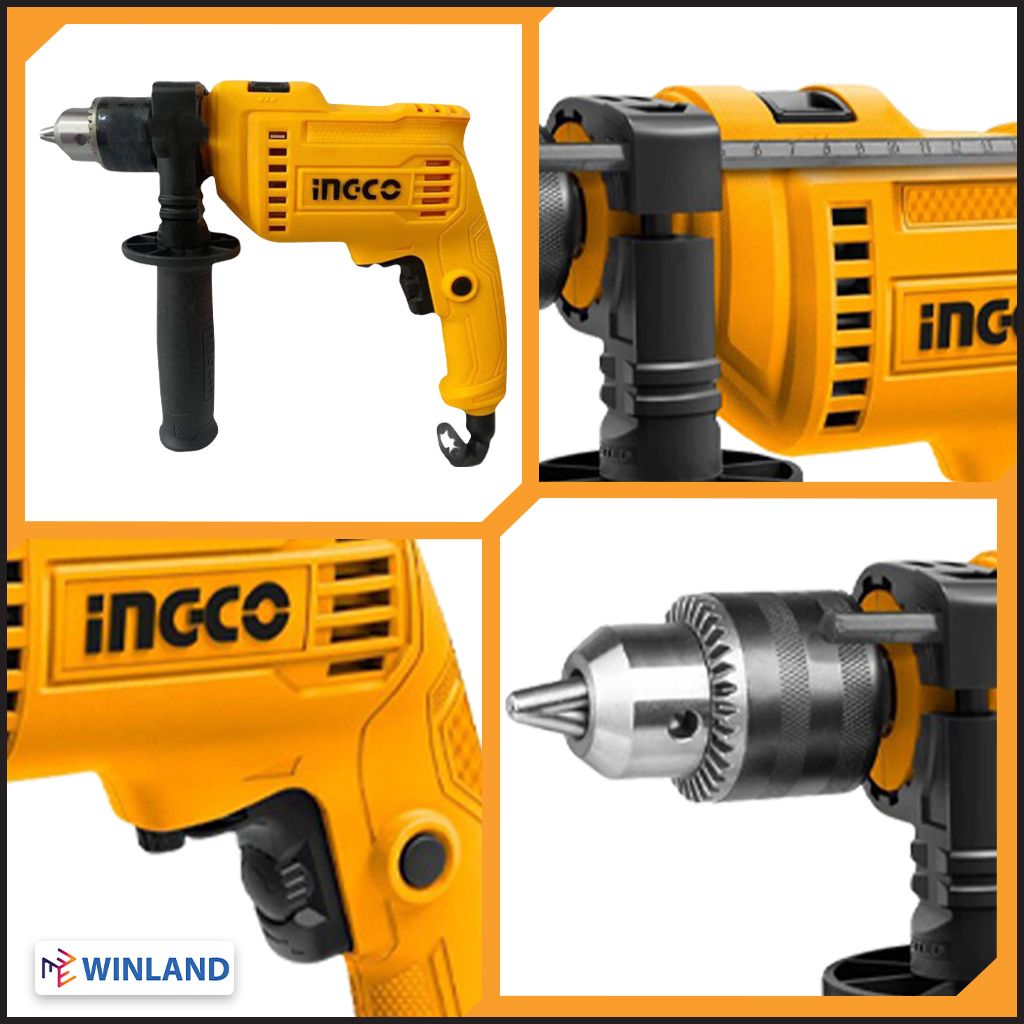 Ingco by Winland Impact Drill 680W w/ Variable Speed & Hammer Function ...
