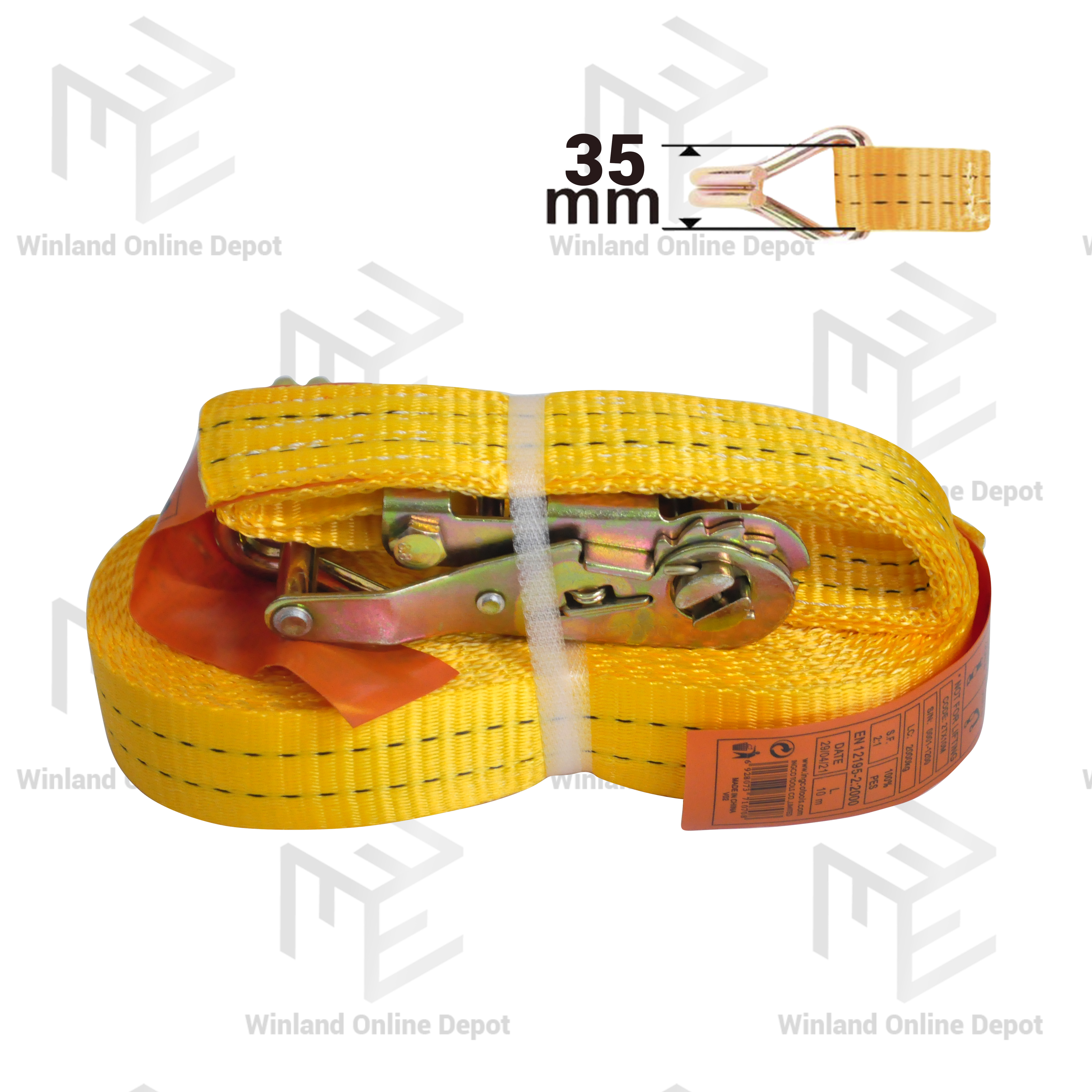 Ingco by Winland 10m Ratchet Straps 2T x 10M HRSP2101 / HRSP2107 ING-HT ...