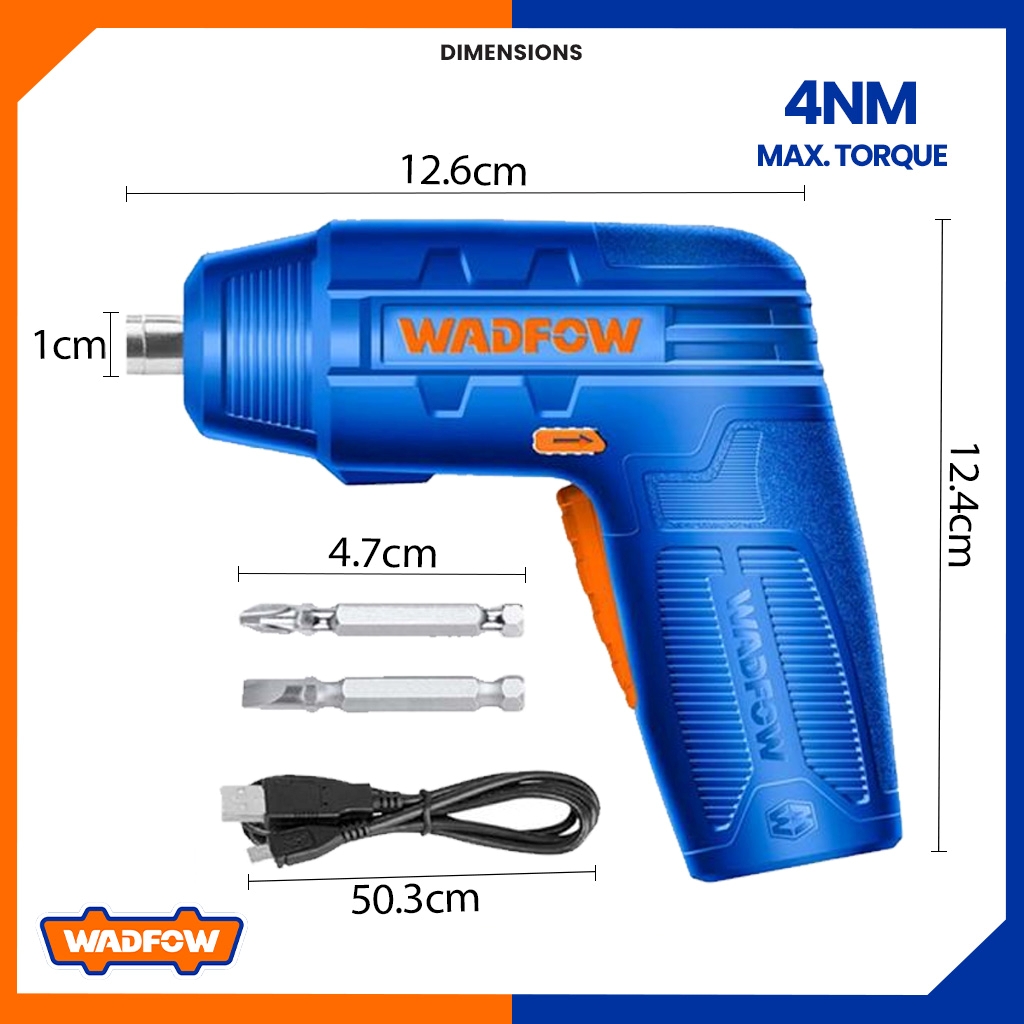 Wadfow by Winland Fast Charging Lithium-Ion Cordless Screwdriver 4V ...