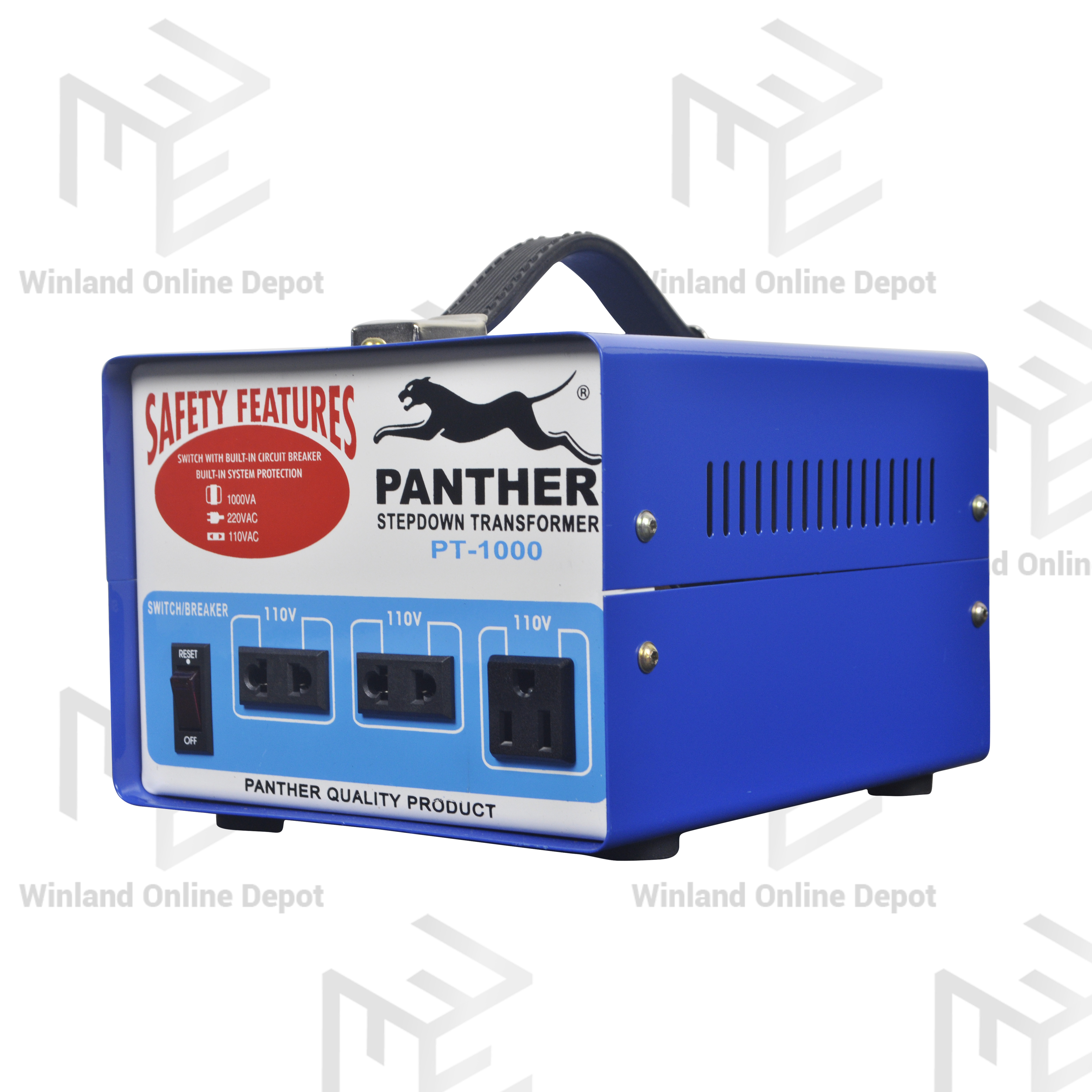 Panther by Winland PT 1000w-110v Step-down Transformer 1000 Watts ...