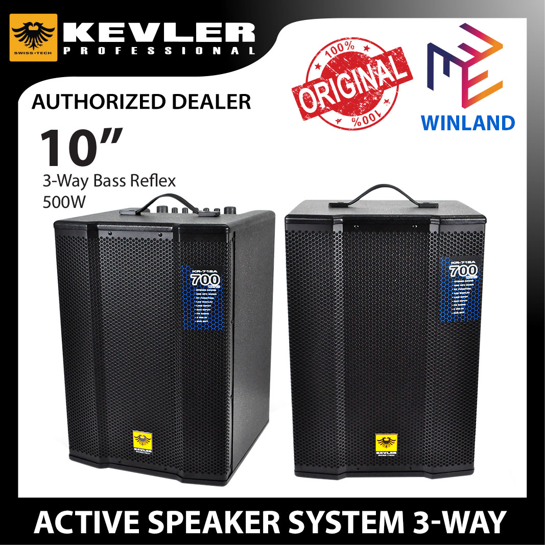 KEVLER by Winland 10inches Active Speaker System 3-way Bass Reflex 500W KR-710A | Lazada PH