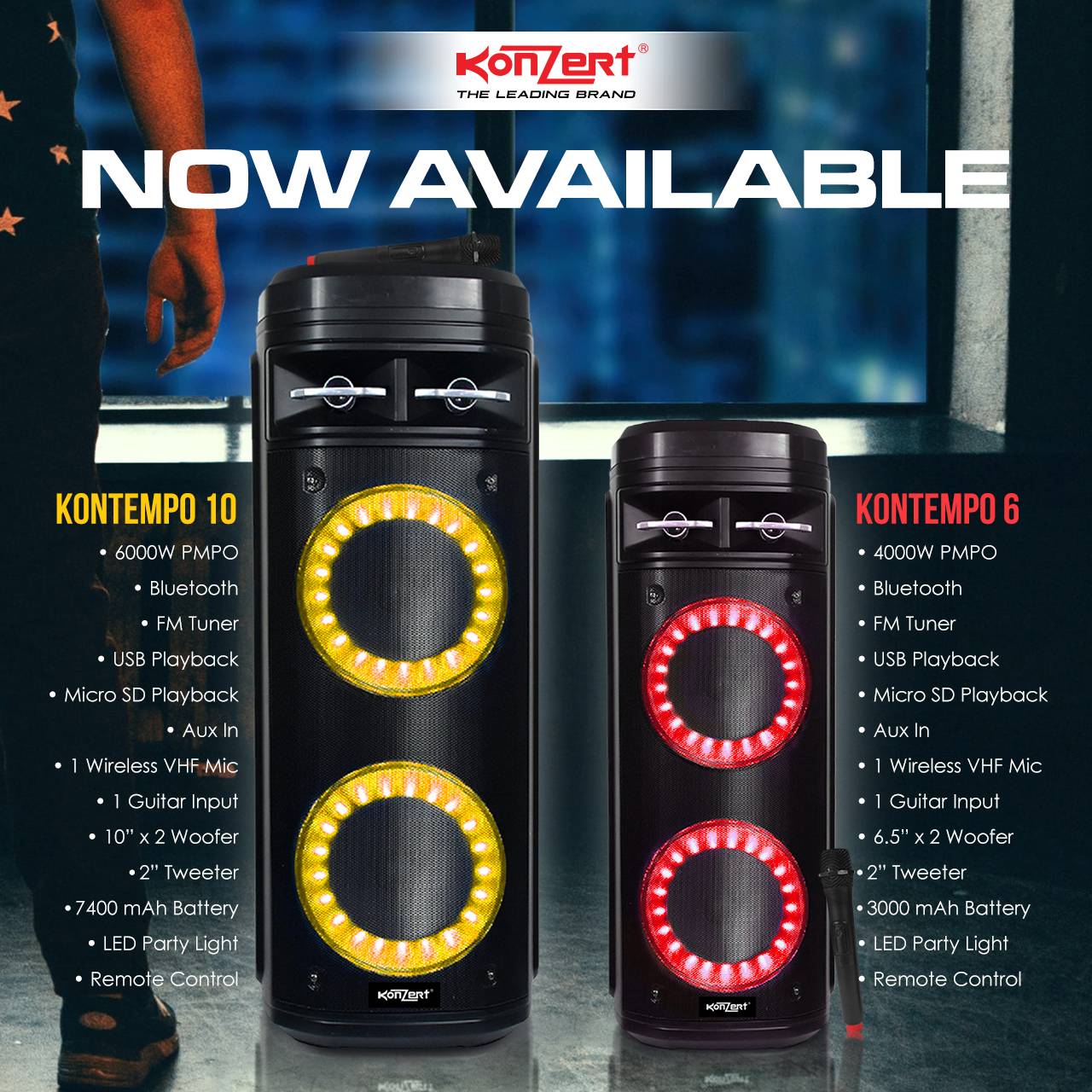 Konzert by Winland Kontempo 10 Portable Party Speaker with Bluetooth ...