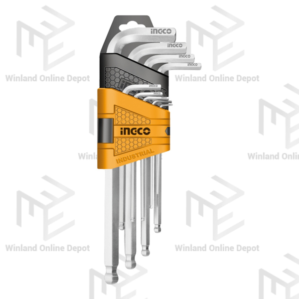 Ingco by Winland 9pcs / Set Hex Key Ball Point Hand Tools HHK12091 ING ...