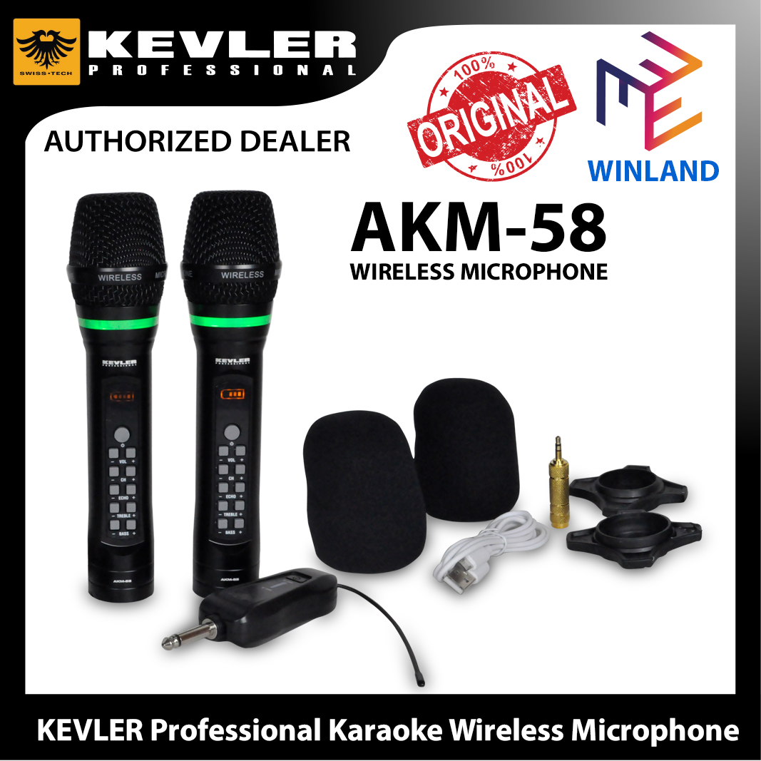 2022 Kevler Professional Karaoke UHF Rechargeable Wireless Microphone ...
