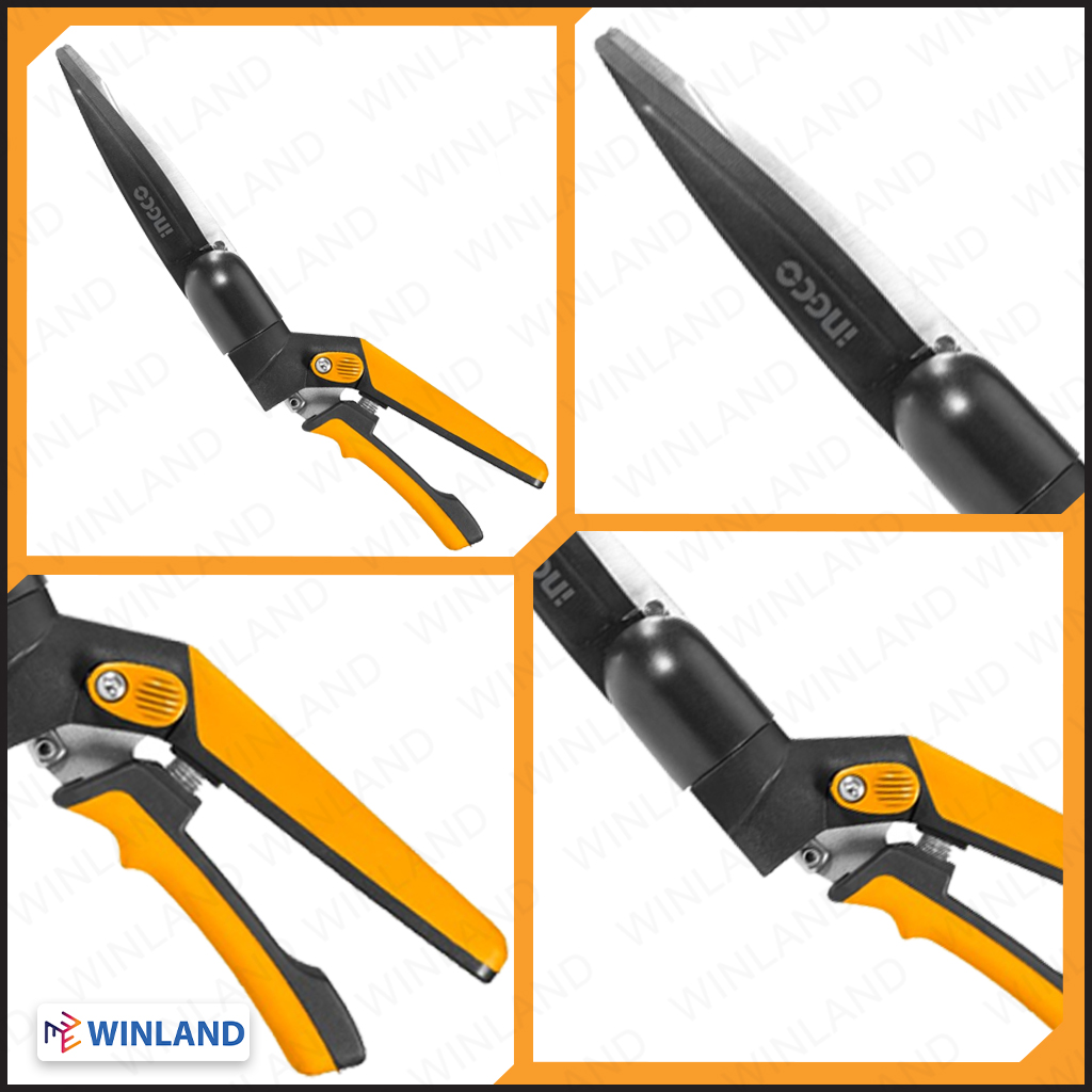 Ingco by Winland Grass Garden Scissors Shear Grass Cutter Trimmer 340mm ...