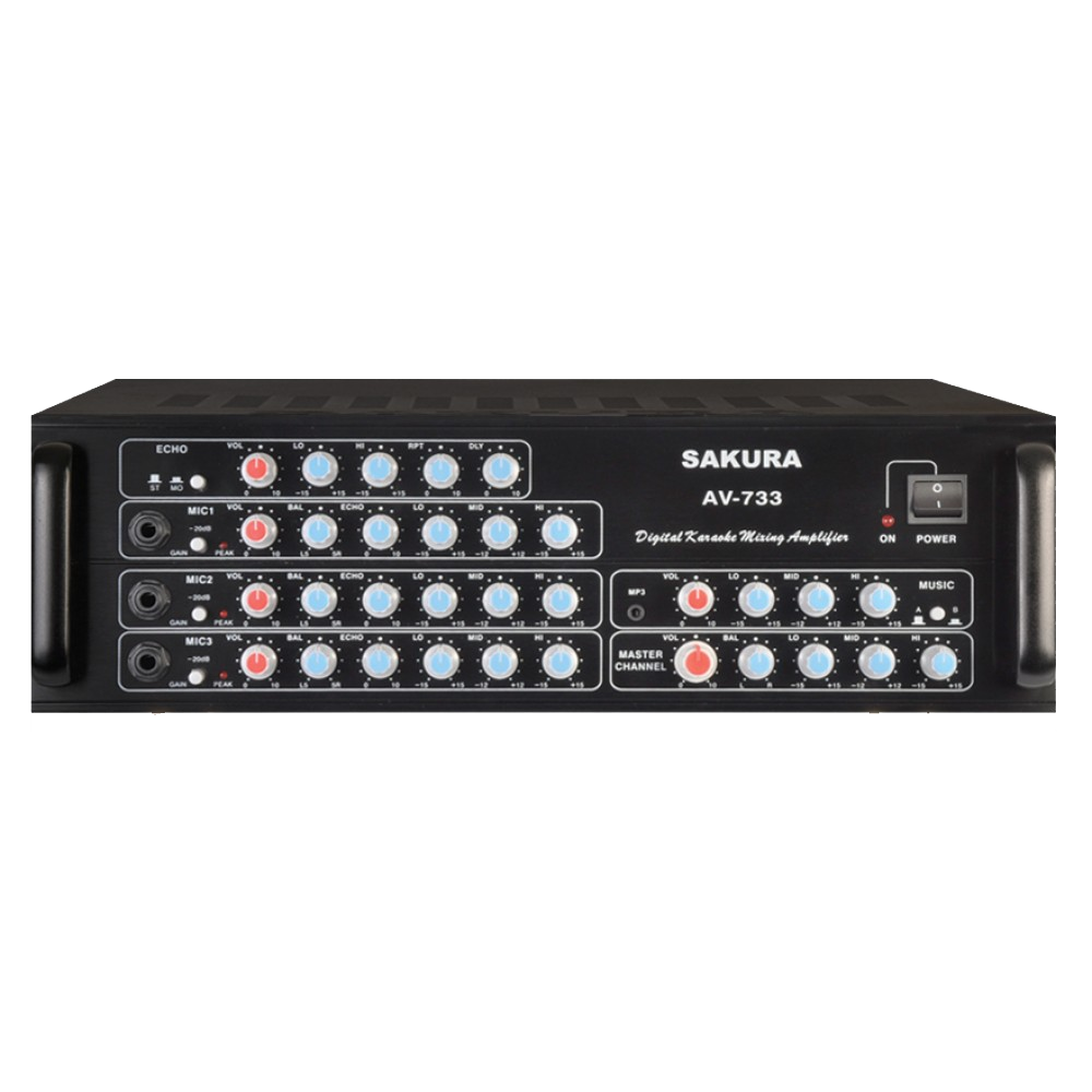 Sakura by Winland Digital Karaoke Mixing Amplifier 450W x 2 AV-733 ...