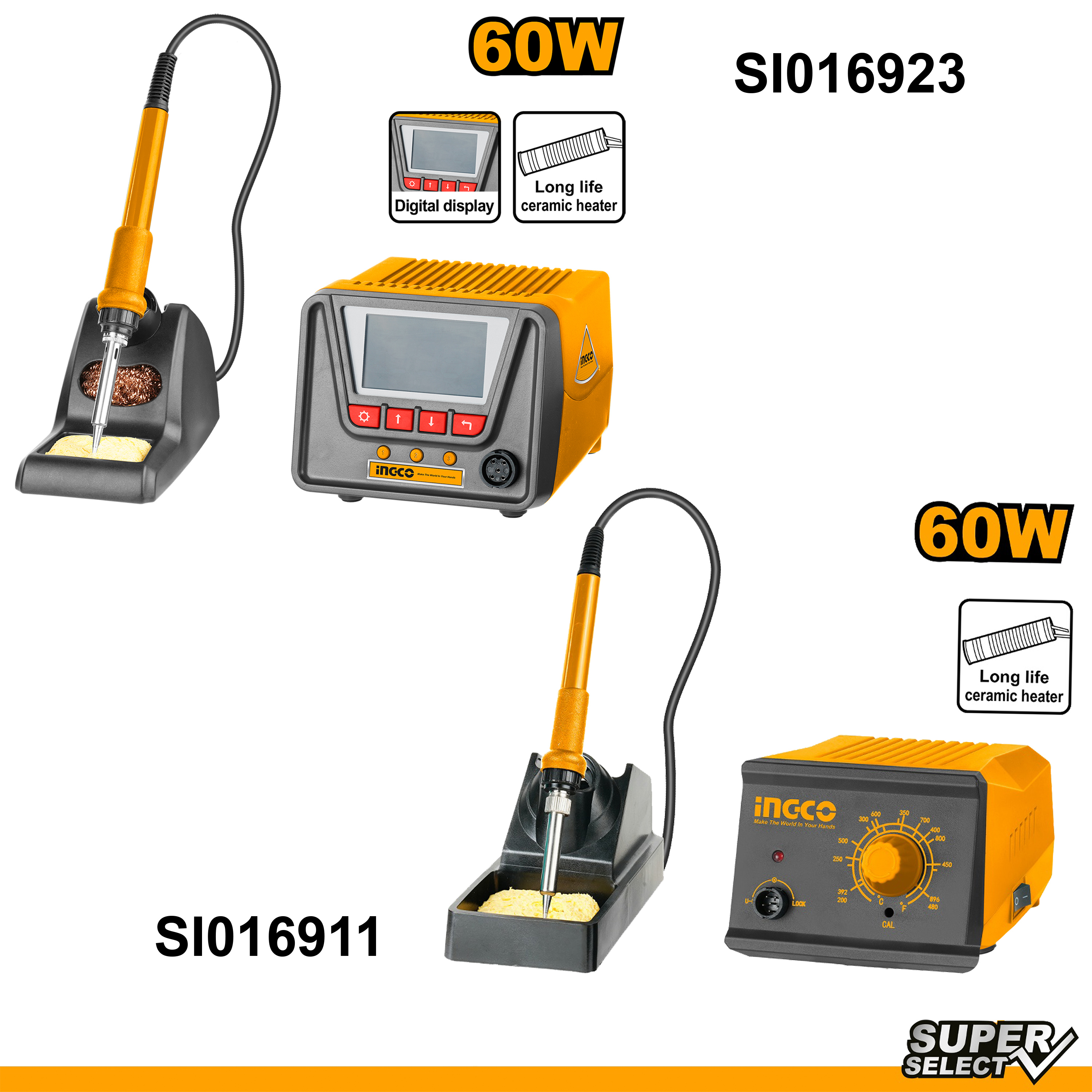 Ingco by Winland Super Select Analog & Digital Soldering Iron with ...