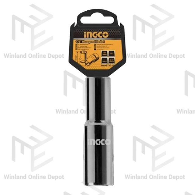 Ingco by Winland 1/2 inch Deep Hexagonal Socket 13 | 15 | 17 | 18 | 19 ...