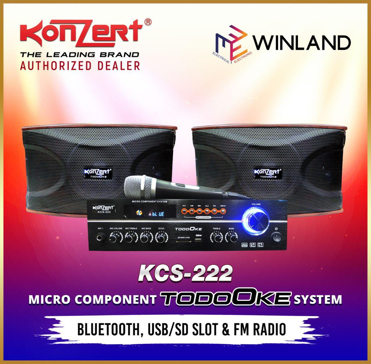 KONZERT by Winland Micro Component System with USB & SD, FM Radio ...