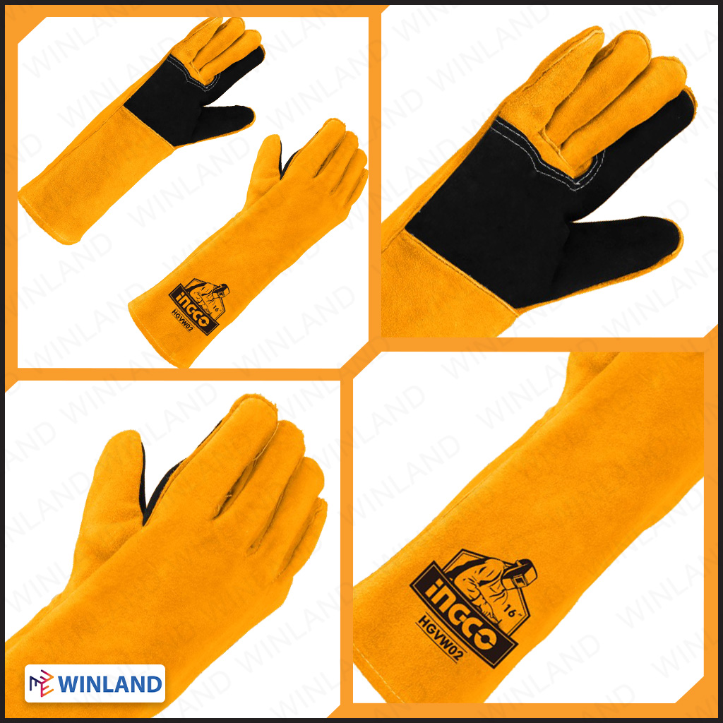 Ingco by Winland Welding Leather Gloves HGVW02 ING-HT | Lazada PH