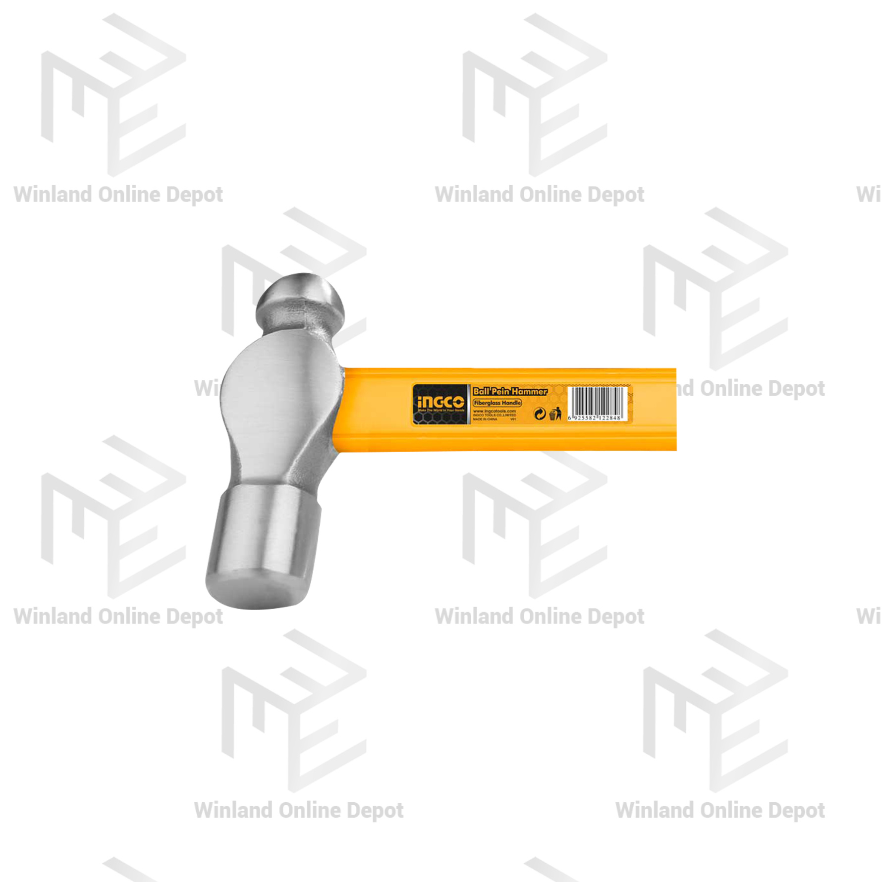 Ingco by Winland Ball Peen Hammer 32oz/900g Fiberglass Handle HBPH88032 ...
