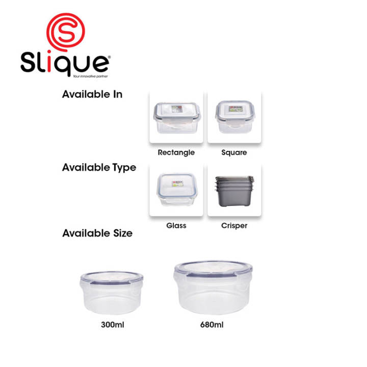 SLIQUE by Winland Premium PP Food Container Storage Container Airtight ...