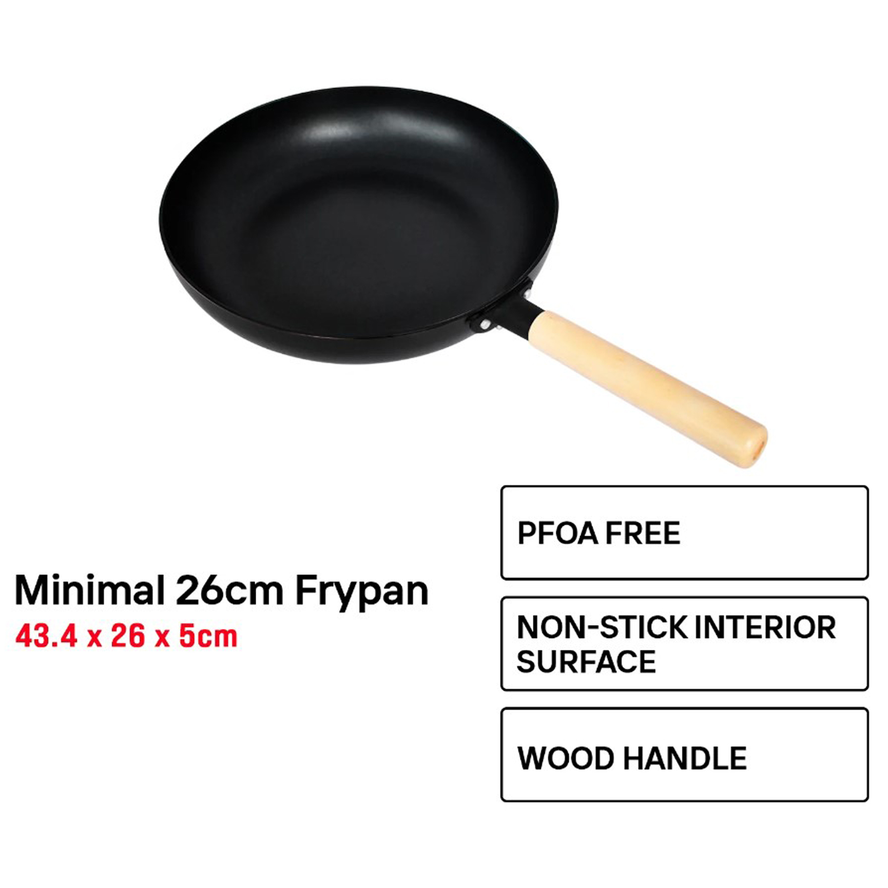 Slique by Winland Fry Pan 20 to 26cm Stainless Steel Multi Layer Non ...