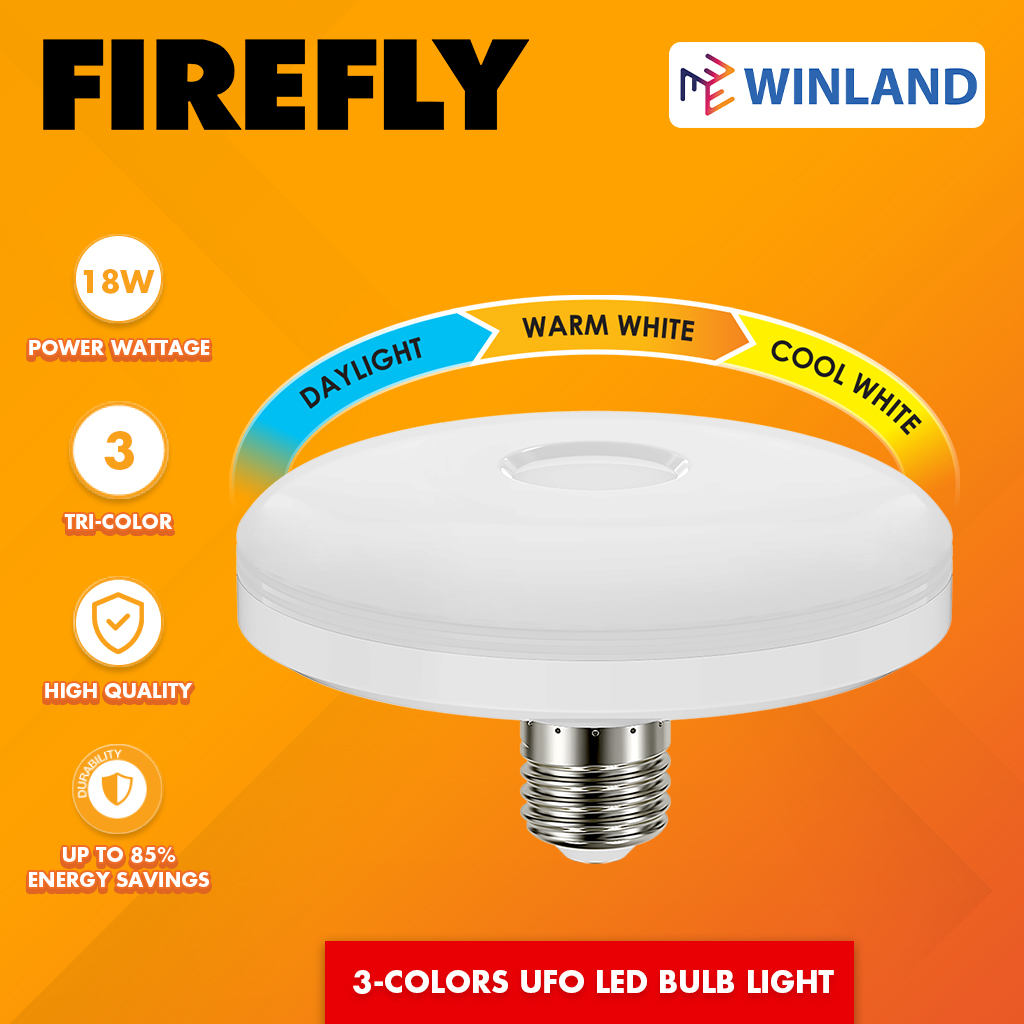 FIREFLY by Winland 3-Colors UFO LED Bulb Light Functional Basic Series ...
