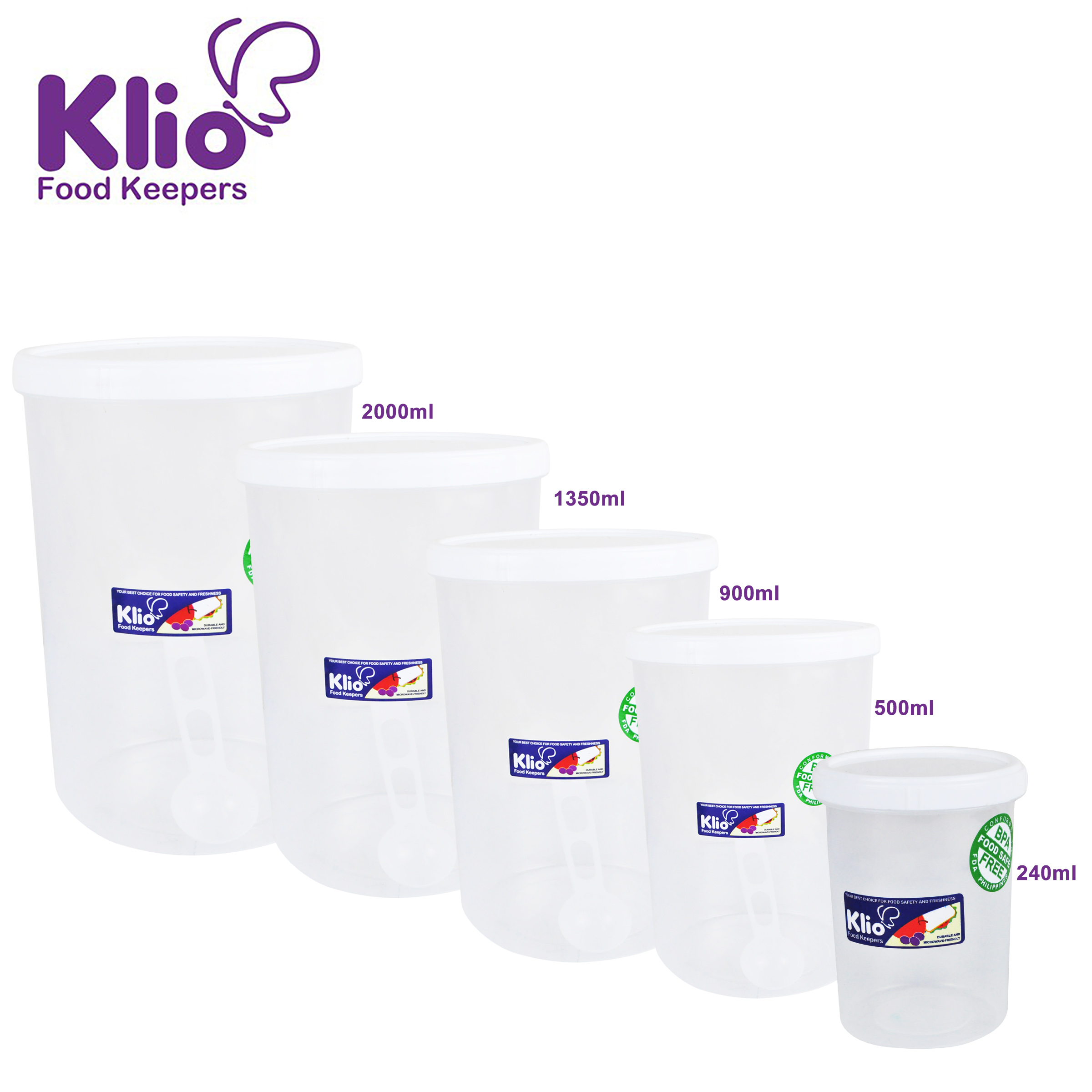 Klio by Winland Twist Series (LONG) Stackable Food Keeper Kitchenware ...