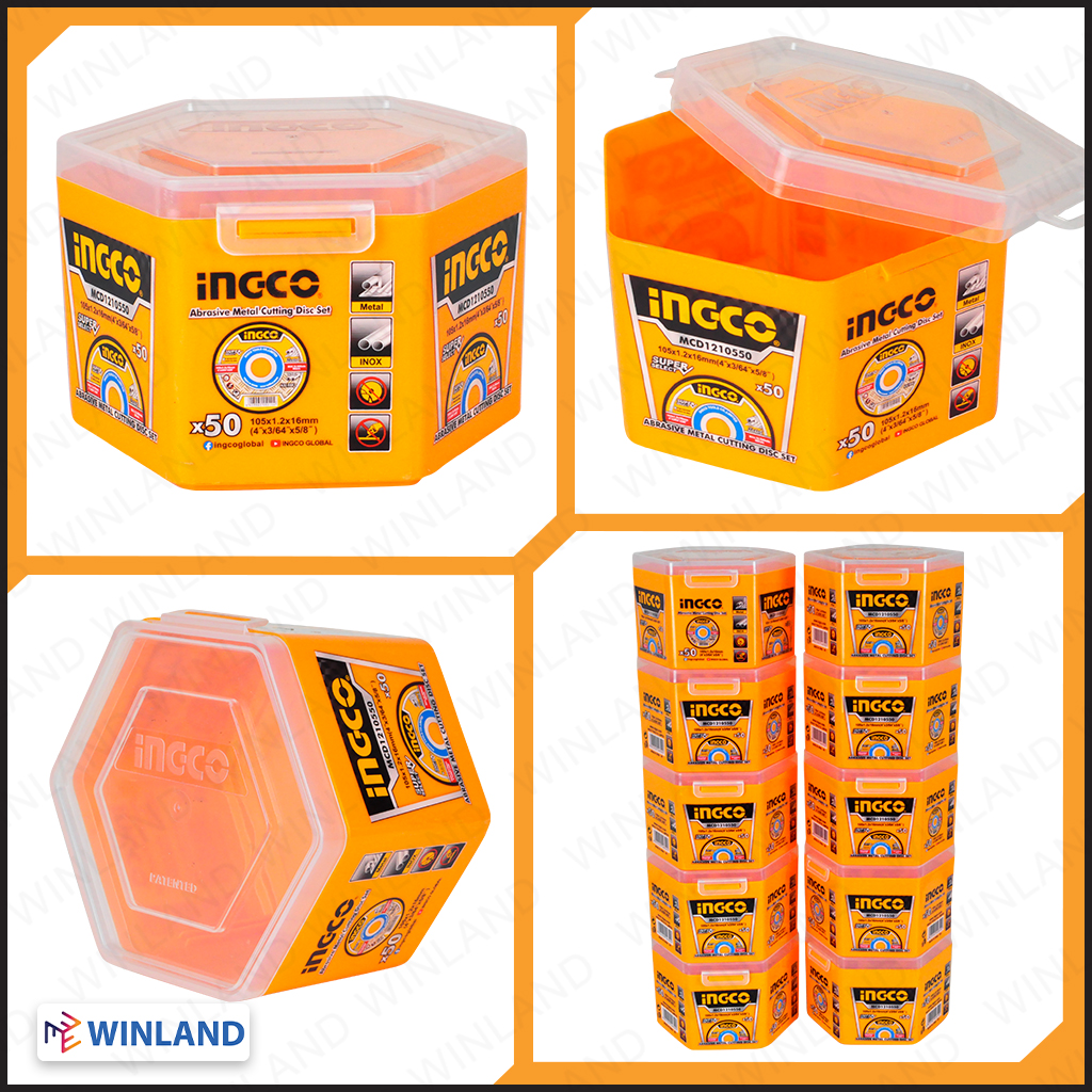 INGCO by Winland Stackable Storage Box / Cutting Disc (CASE Only) ING ...