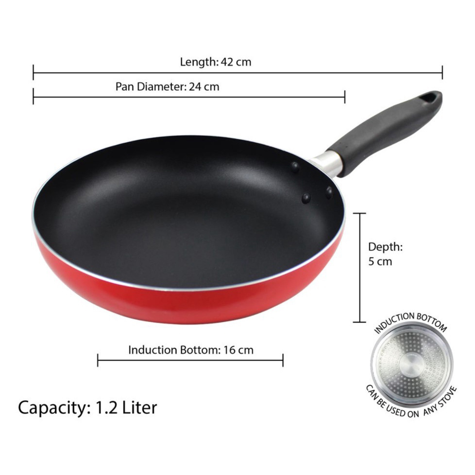 Masflex by Winland Classic Series 24 cm Frying Pan Aluminum Non Stick ...