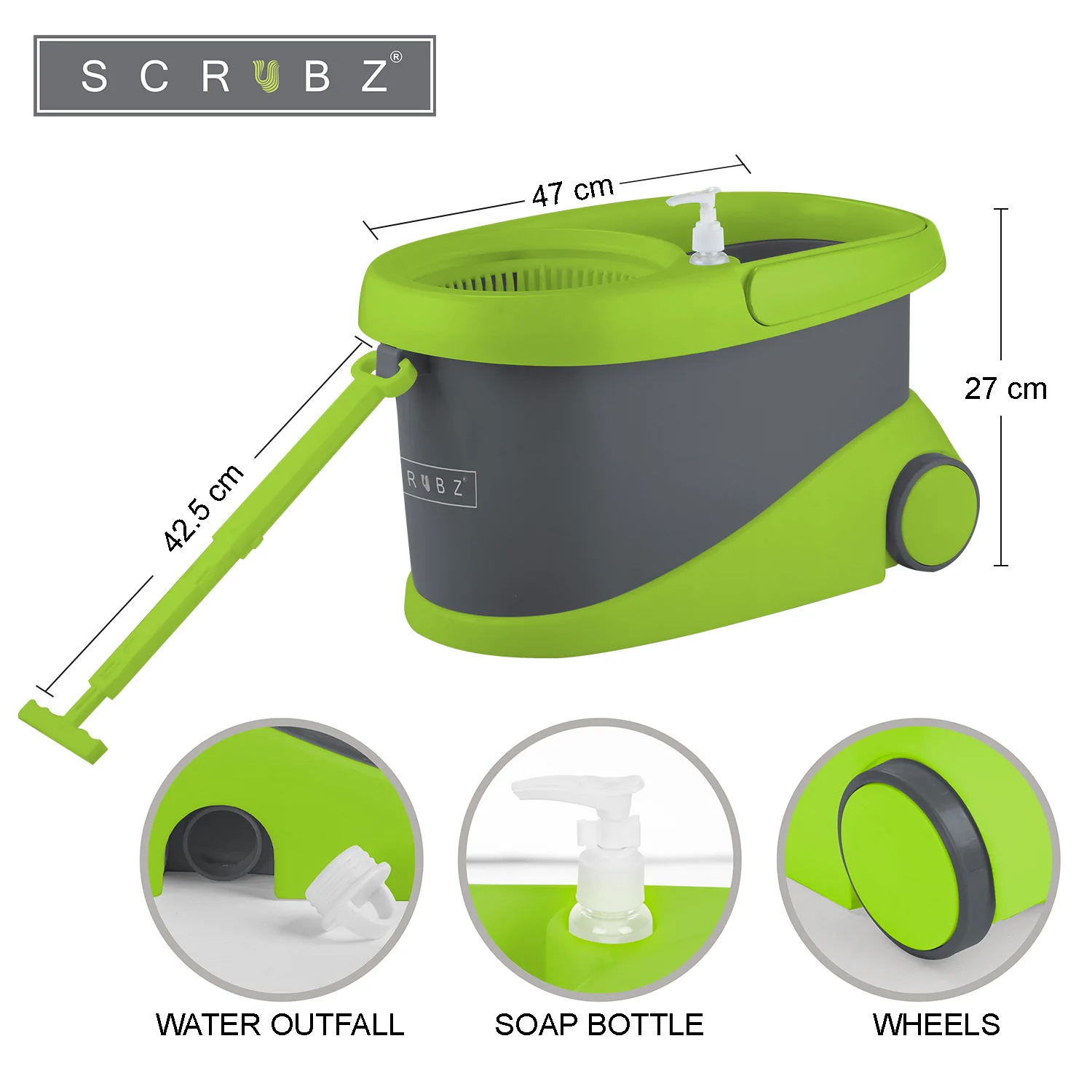 Scrubz by Winland Heavy Duty Cleaning Essentials Easy Grip Premium ...