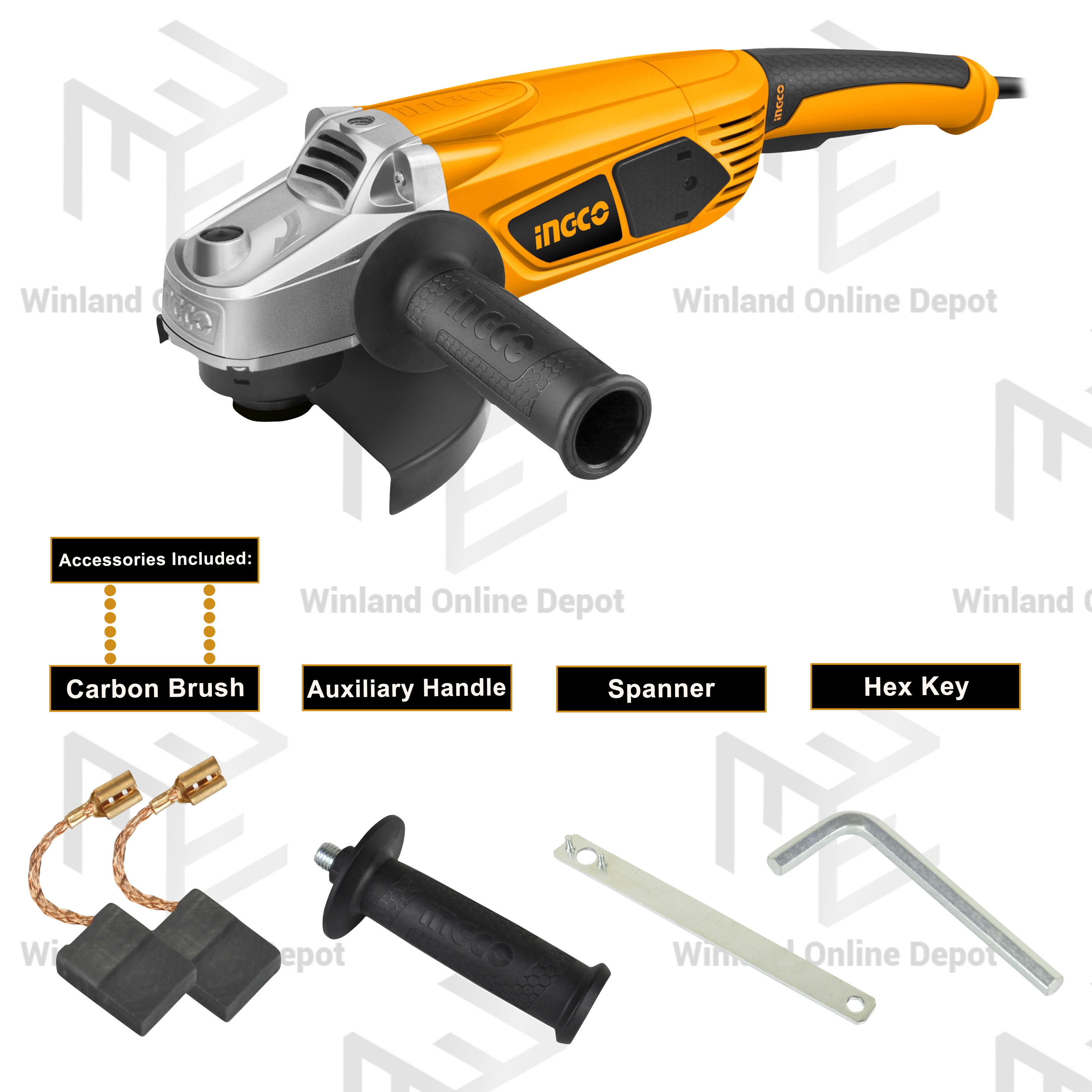 Ingco by Winland Angle Grinder Tool 2400W AG240082 ING-PT | Lazada PH