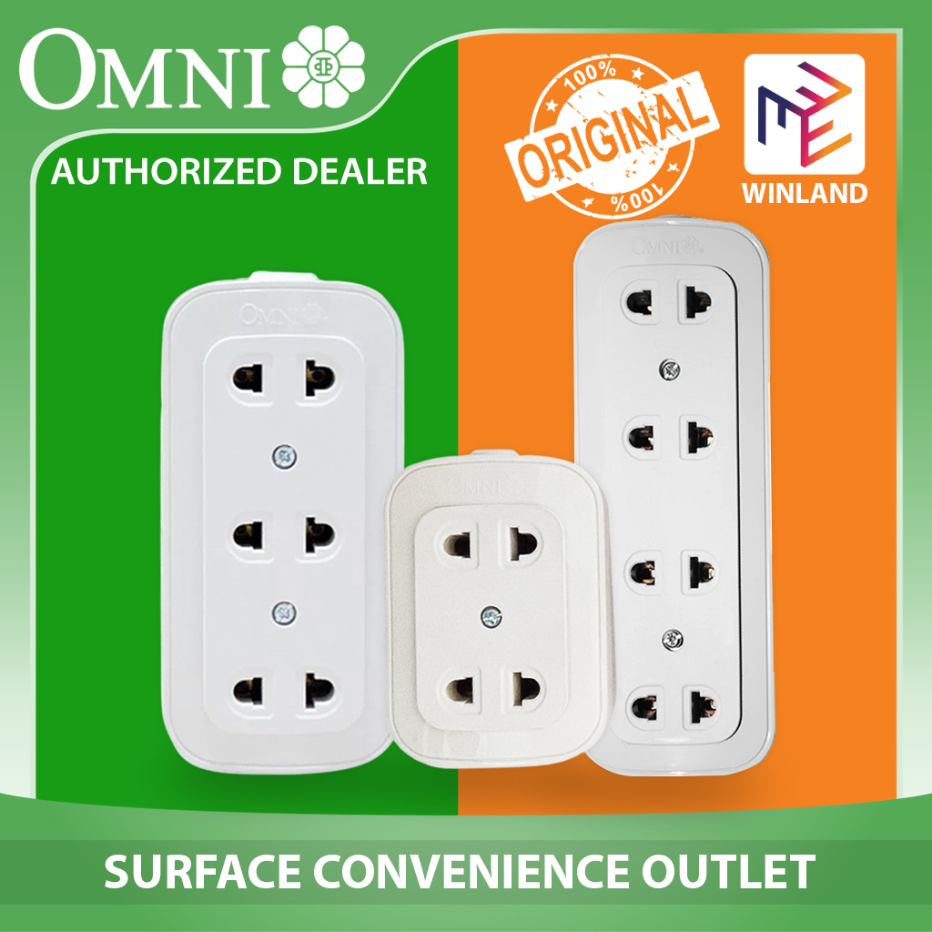 OMNI by Winland 2-Gang, 3-Gang, 4-Gang Surface Convenience Outlet 10A ...