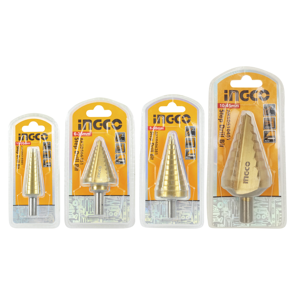 Ingco by Winland Step Drill Bit Cone Drill Bits High Speed Steel 10 ...