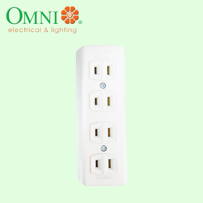Omni by Winland 4 Gang Spring Type Outlet 10A | 250V STO-004 | Lazada PH