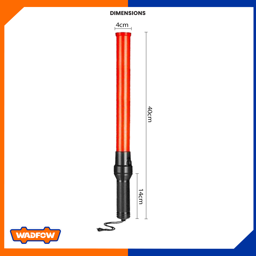 Wadfow by Winland Outdoor Road Safety Traffic Warning Wand Control Led ...