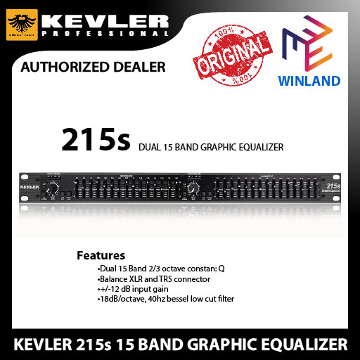 Kevler Professional by Winland 215s Dual 15 Band Graphic Equalizer 215 s | Lazada PH