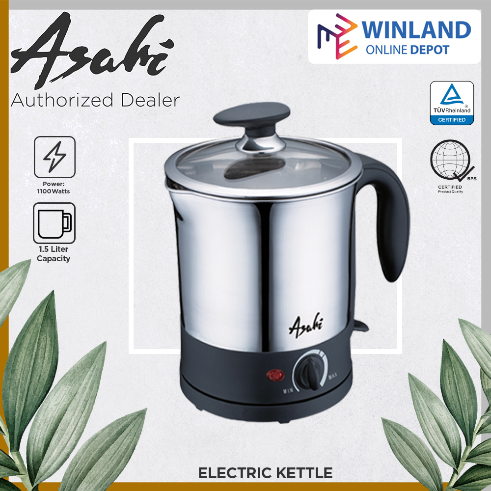 ASAHI by Winland 1.5L Cordless Multi-Cooker Electric Kettle EK-151 ...