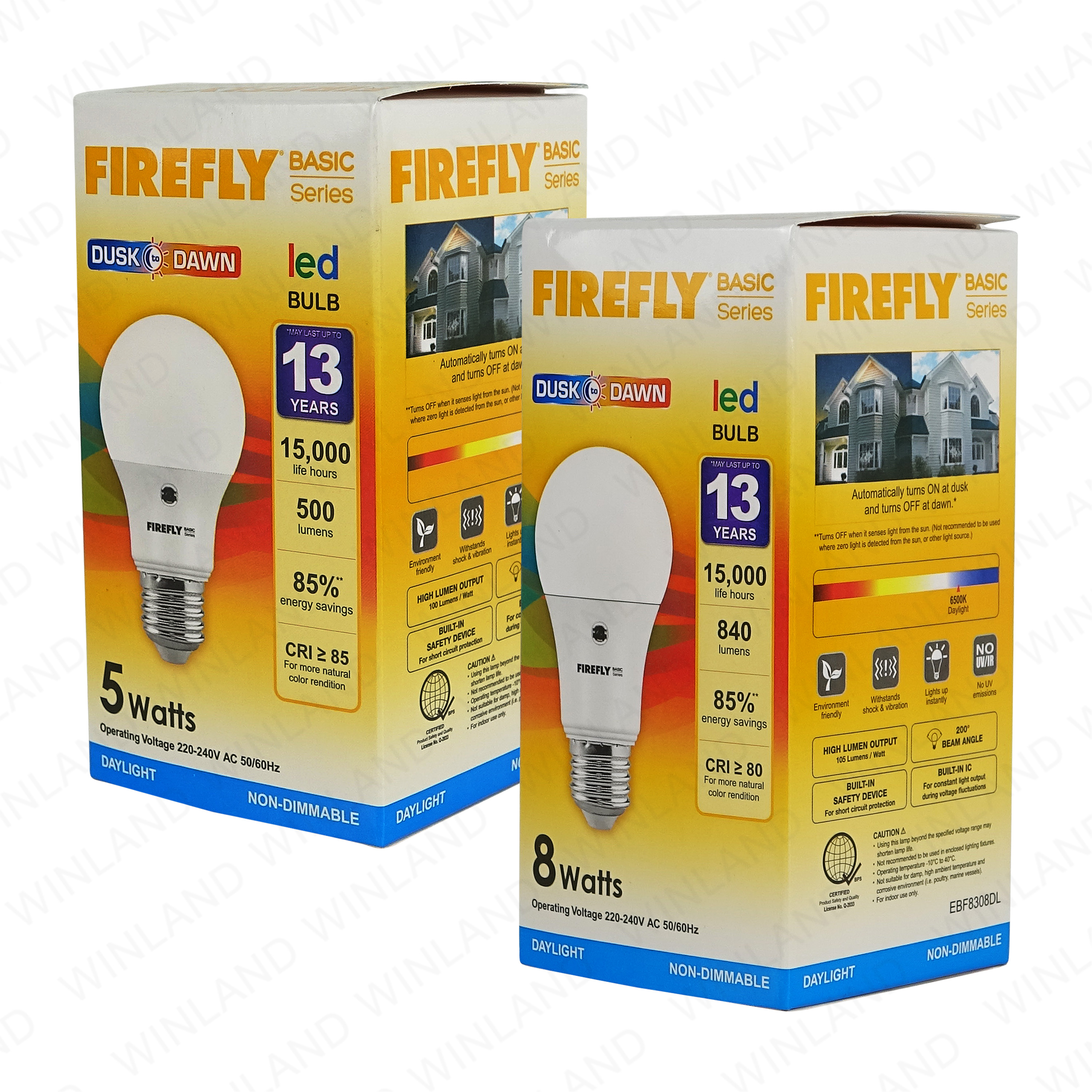 Firefly by Winland Basic Series LED Bulb Dusk to Dawn Functional LED ...