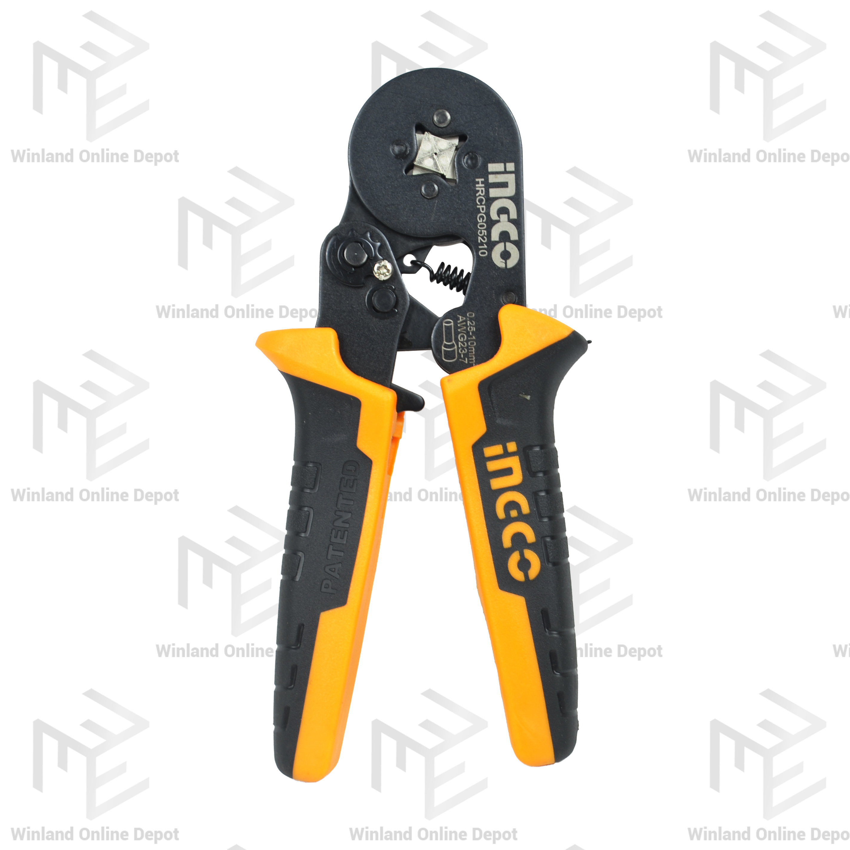 Ingco by Winland 6" Ratchet Crimping Plier 0.25-10mm2 23-7 AWG (tubular ...