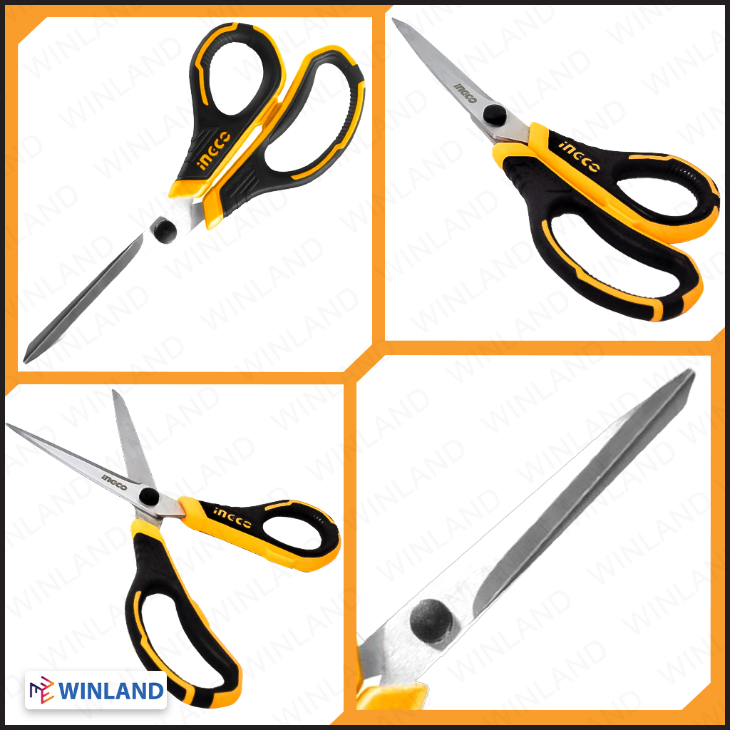 Ingco by Winland Stainless Steel Scissors Heavy Duty 215mm/8.5 ...