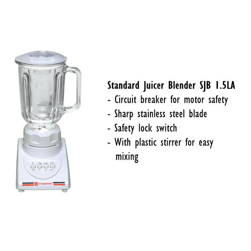 Standard Appliances by Winland Juice Blender 1.5L Glass Jar 4-button ...