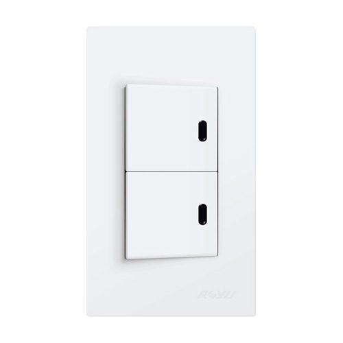 Royu by Winland Wide Series Illuminated 1 Way Switch w/ LED Set - 2 ...