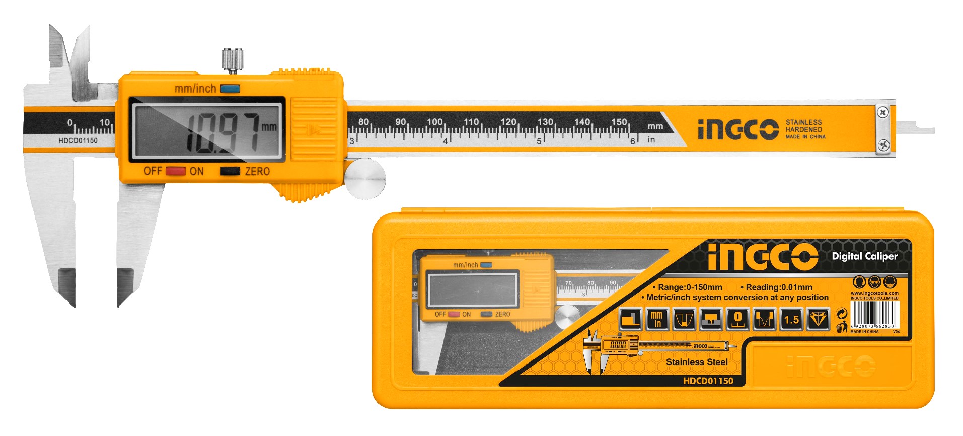 INGCO by Winland Digital Vernier Caliper Ruler HDCD01150 ING-HT | Lazada PH