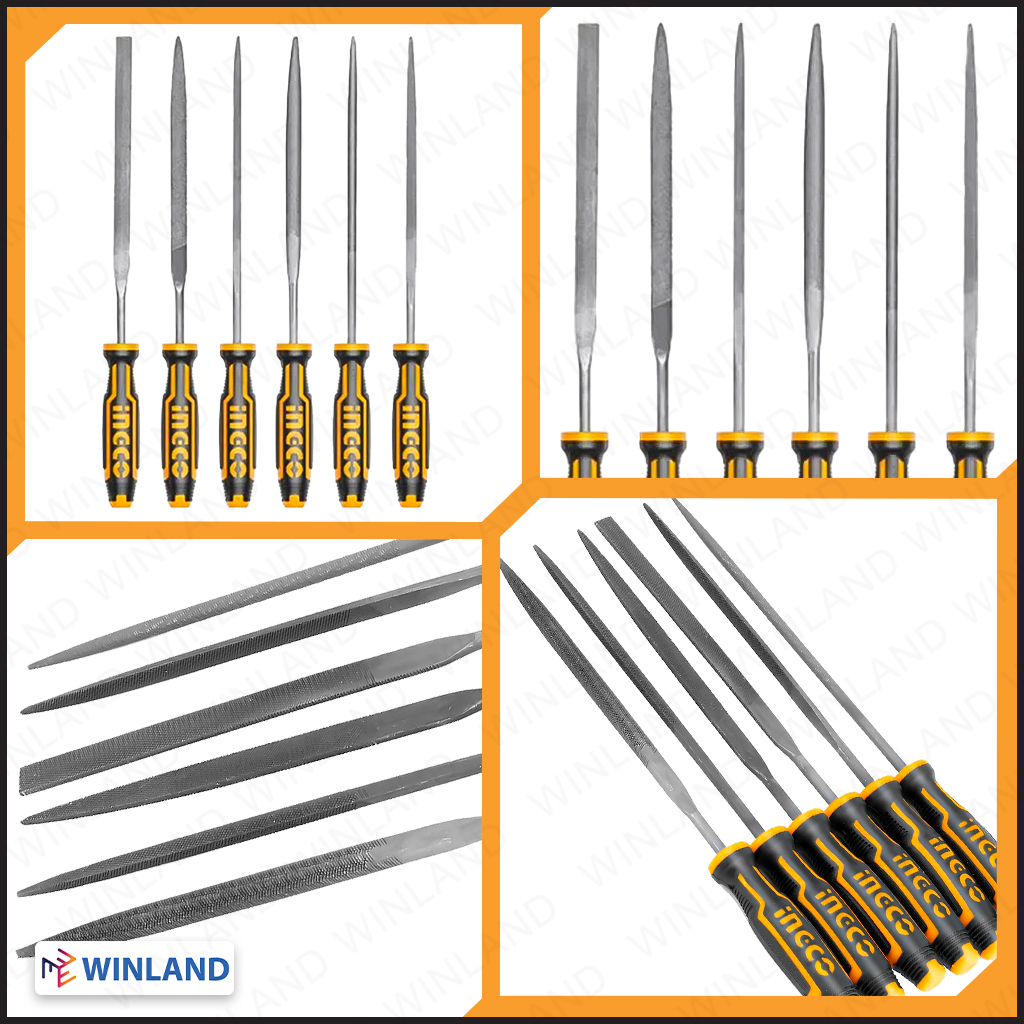 Ingco by Winland 6pcs File Set 140mm (5.5") HKTF63 ING-HT | Lazada PH
